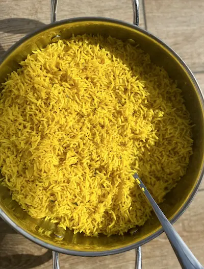 Halal Cart Style Yellow Rice - My Spice Pantry
